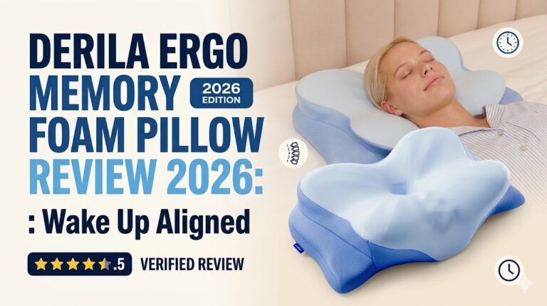 Derila Ergo Memory Foam Pillow Review 2026: Wake Up Aligned - Red Hot ...